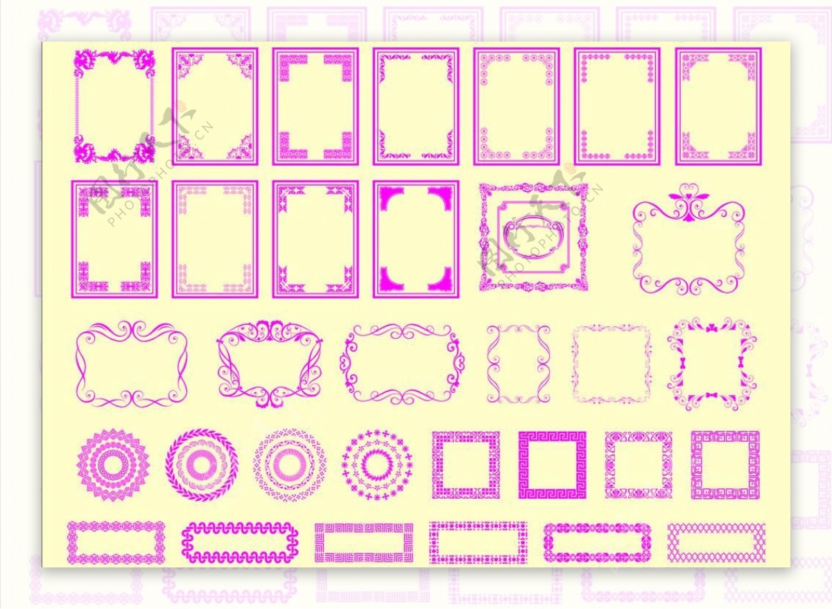 矢量花边图片素材-编号02710201-图行天下