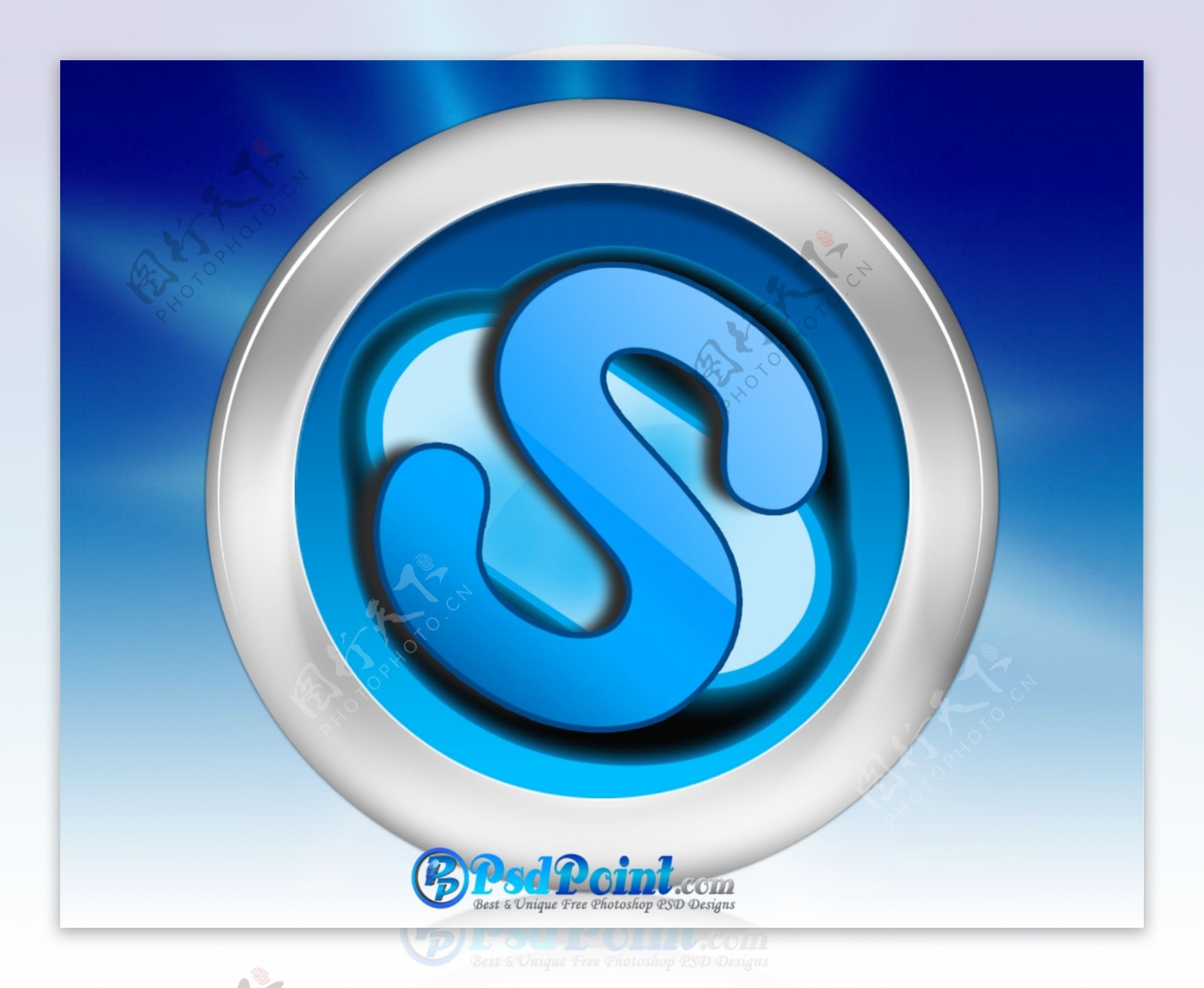 新的智能Skype图标矢量风格的PSD图片素材-编号02834751-图行天下