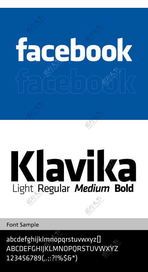 Klavika系列字体图片素材-编号08038391-图行天下