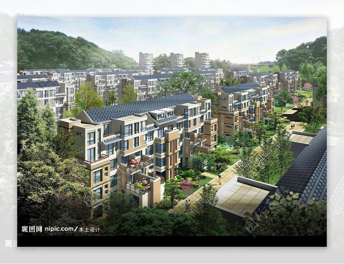 建筑景观透视图片素材-编号10408631-图行天下