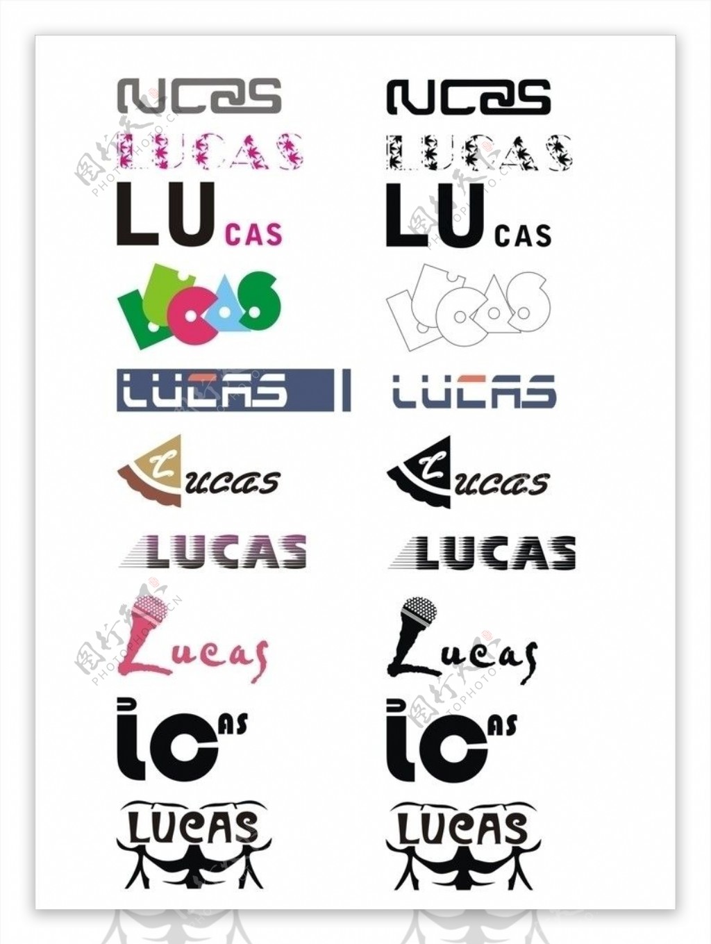 lucas标志设计图片素材-编号10514581-图行天下