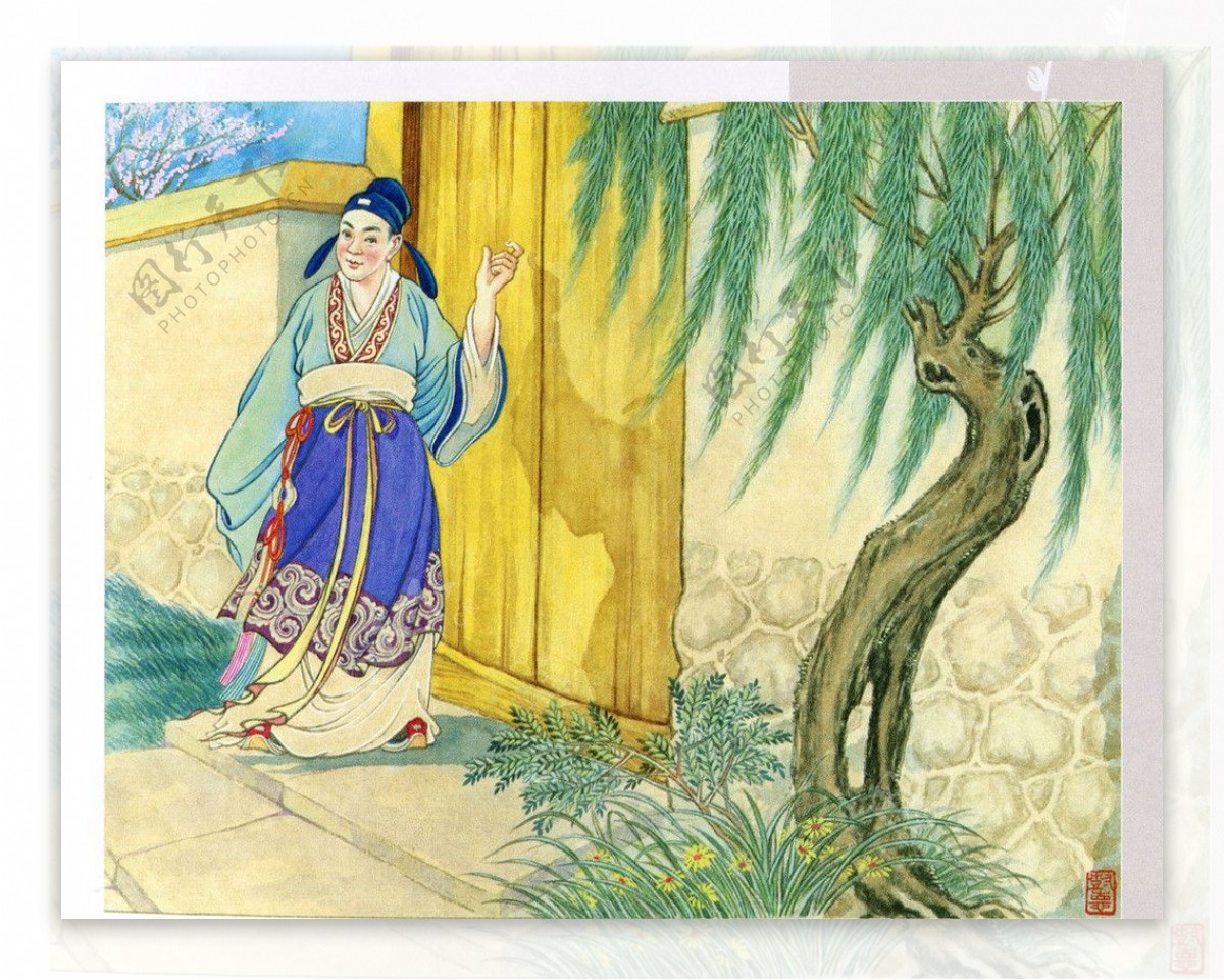 人面桃花组图图片素材-编号12584951-图行天下