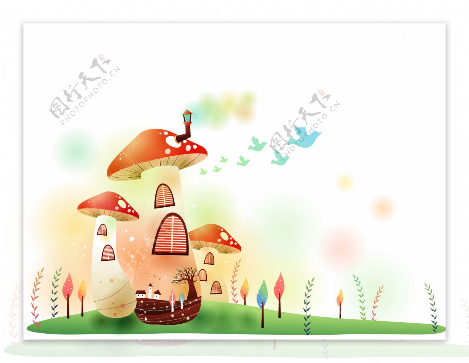 移门系列卡通小屋图片素材-编号13506151-图行天下