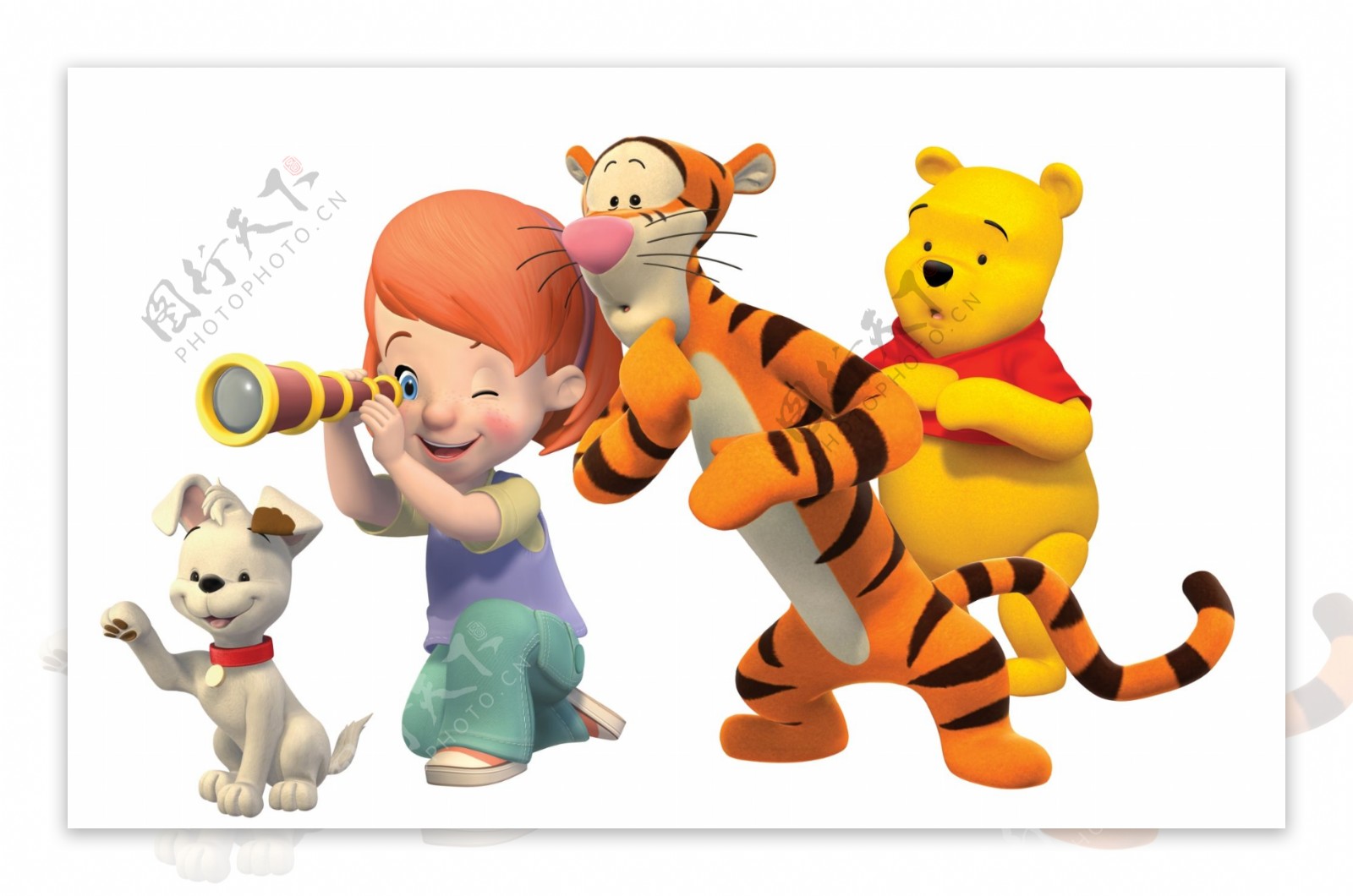 维尼熊跳跳虎迪斯尼图片素材-编号13685931-图行天下