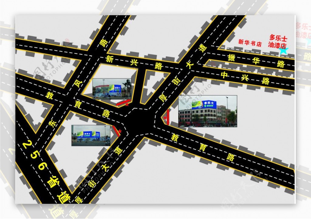 路面效果图图片素材-编号13900471-图行天下