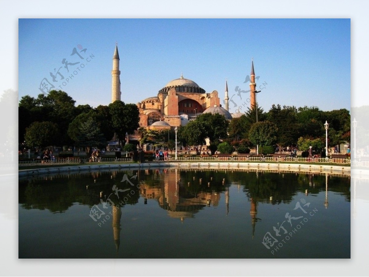 土耳其伊斯坦布尔圣索菲亚大教堂图片素材-编号14671461-图行天下