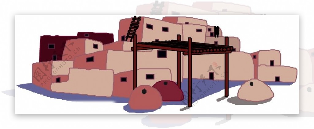 卡通建筑0342图片素材-编号20533211-图行天下