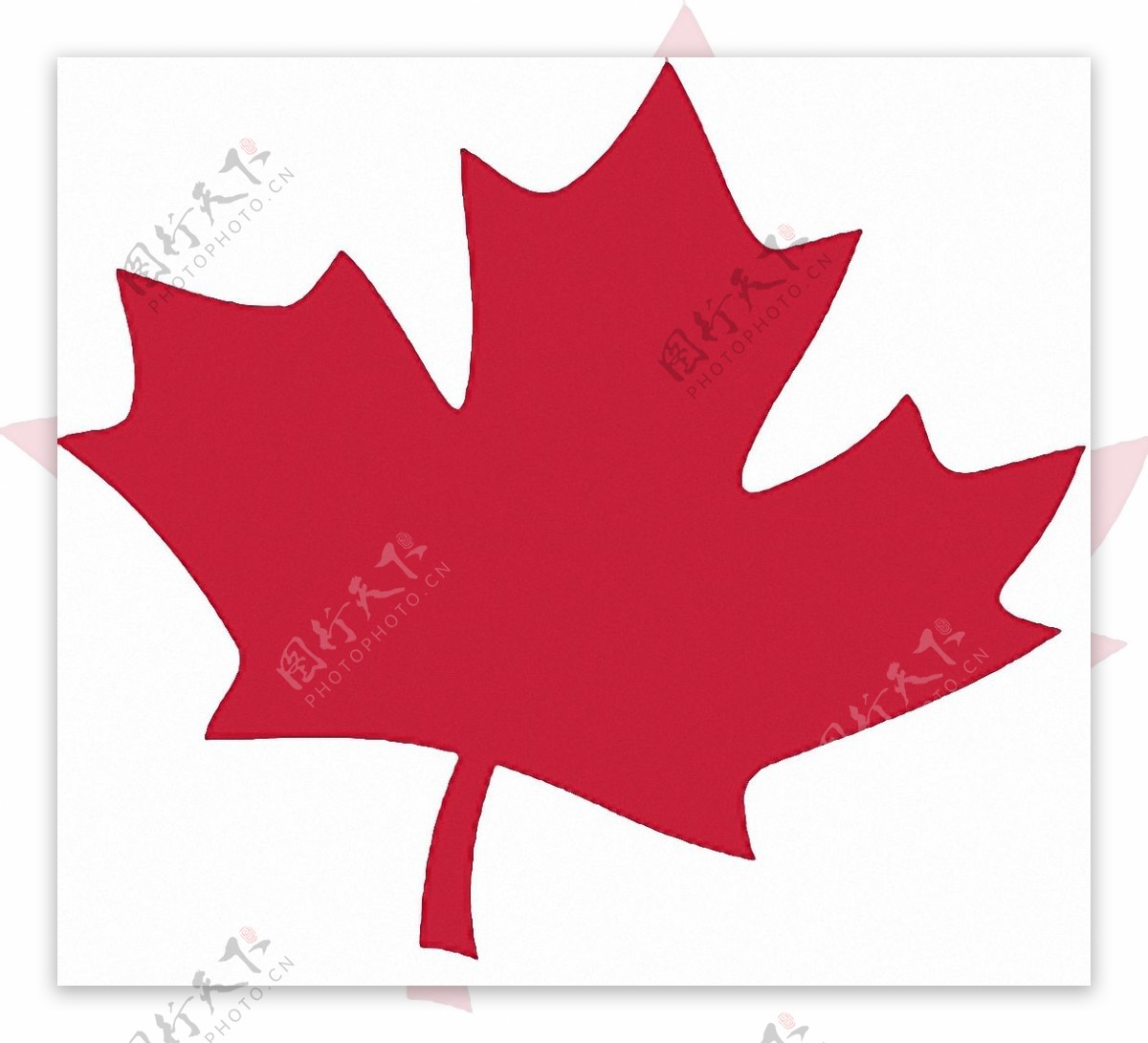 红色加拿大的枫叶免抠png透明图层图片素材-编号28915651-图行天下