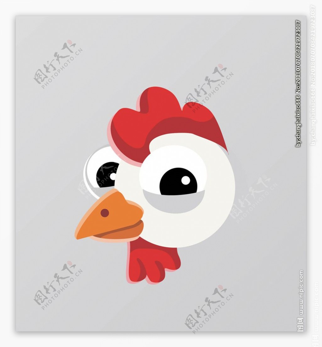 卡通动物头像图片素材-编号29961821-图行天下