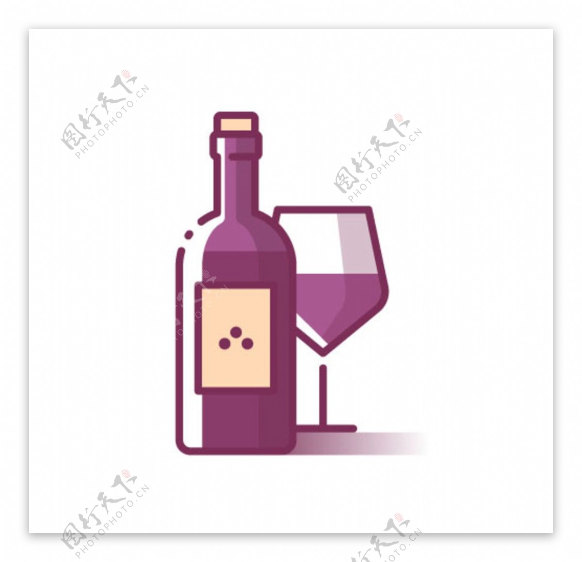 红酒图标图片素材-编号30615721-图行天下
