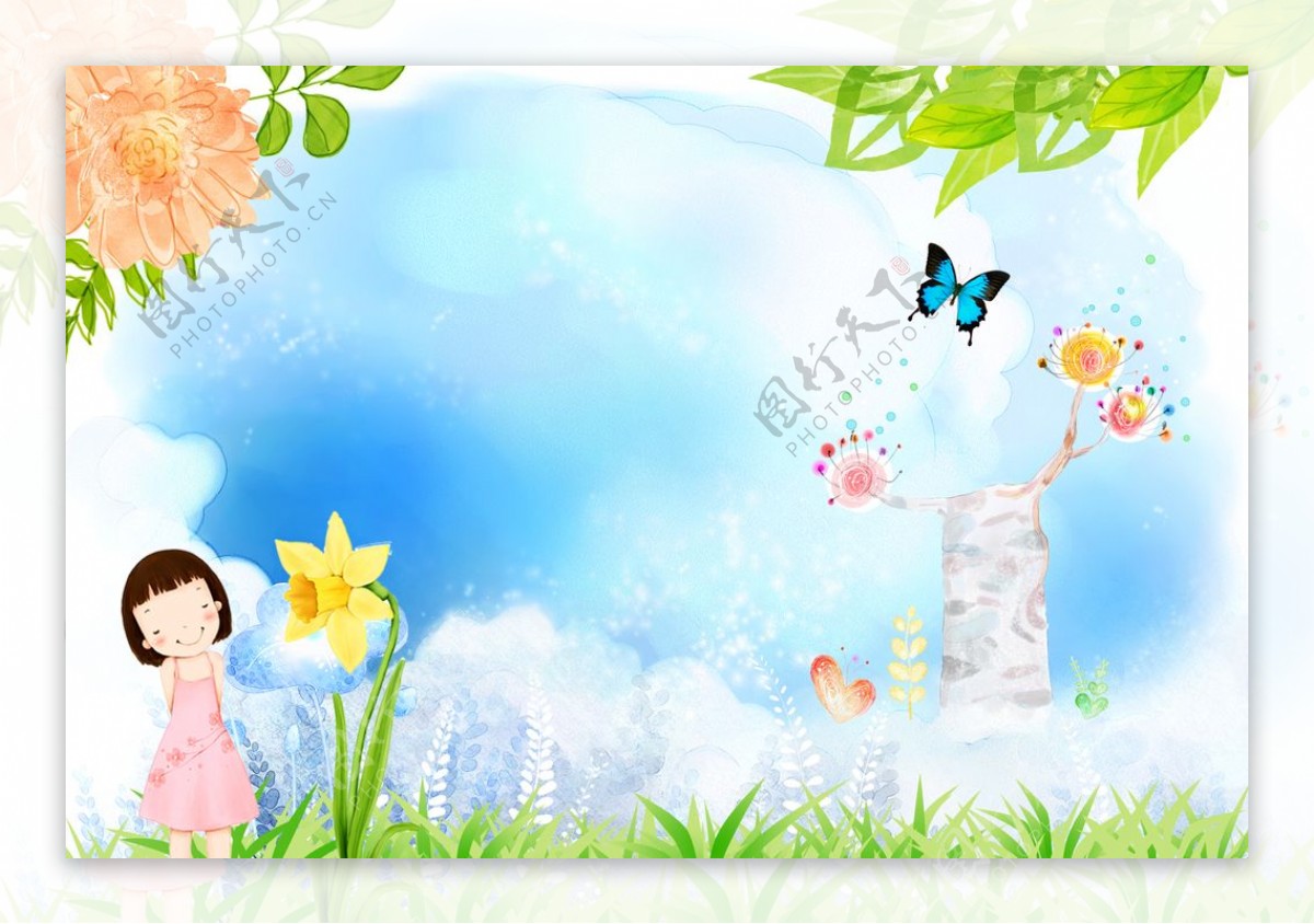 卡通背景图片素材-编号32148321-图行天下