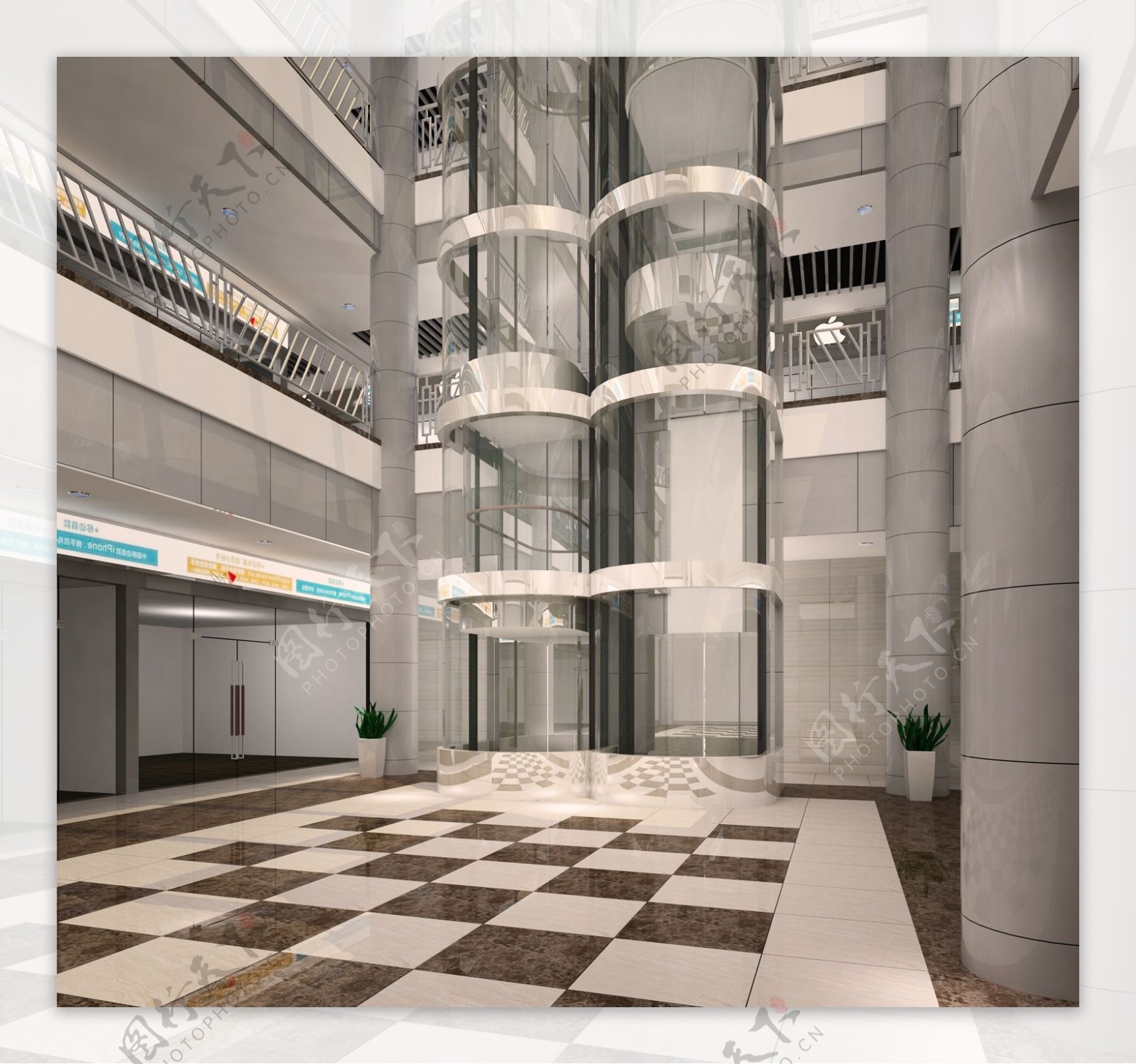 观光电梯图片素材-编号38675941-图行天下